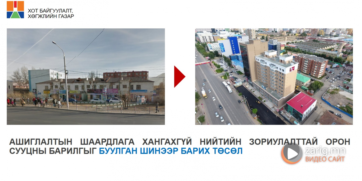 Ашиглалтын шаардлага хангахгүй нийтийн орон сууцыг буулган шинээр