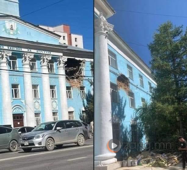 СЭЗИС ийн А байрны хана нуржээ